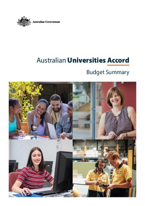 Australian Universities Accord: 2024-25 Budget Summary - Department of Education, Australian ...